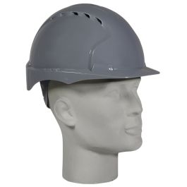 Bauhelm JSP EVO 3, grau, mit Drehverschluss, 380 g